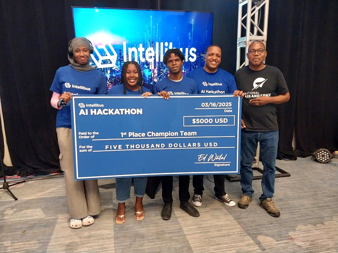 UTech, Jamaica Students Triumph with Visionary Solution at Intellibus AI Hackathon – University ...
